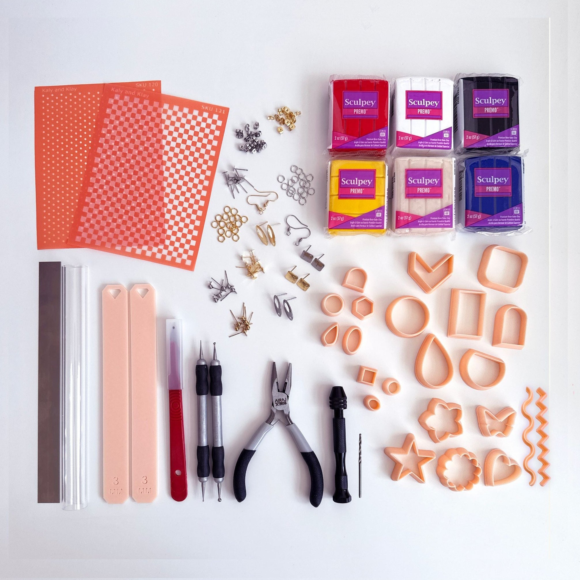 Mega Starter Kit | Polymer Clay Jewellery Beginners Set | Kaly and Klay