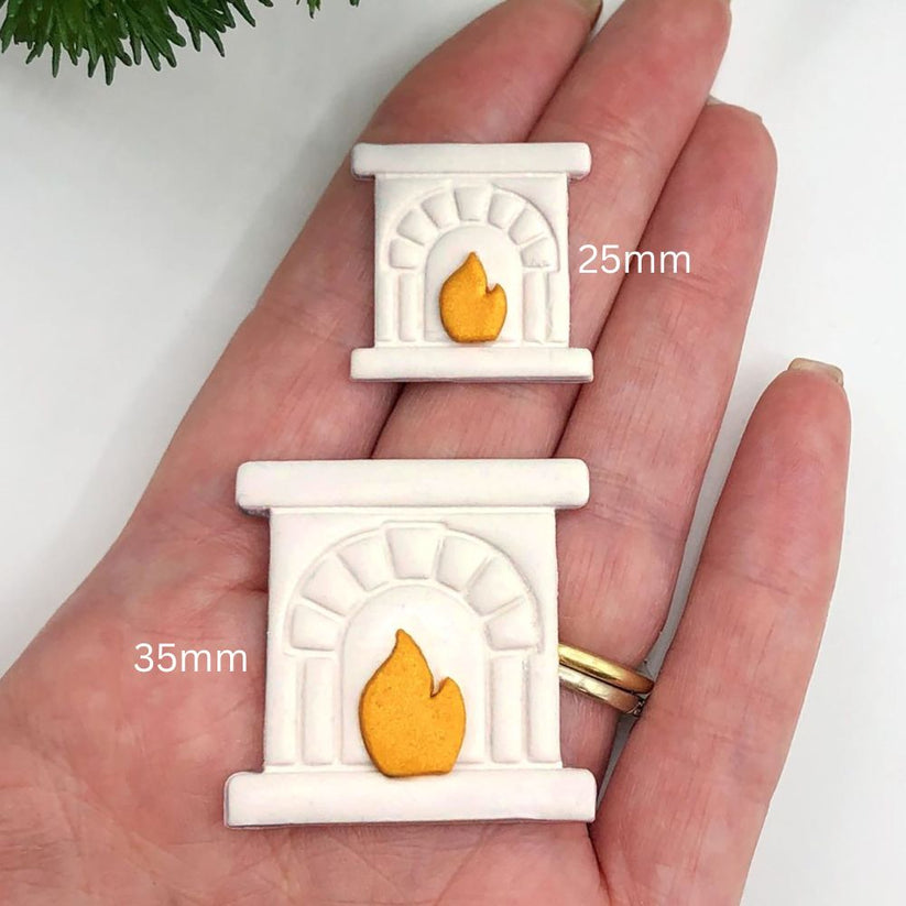 Fireplace Clay Cutter & Fire Flame Two Piece Duo Set | Kaly and Klay